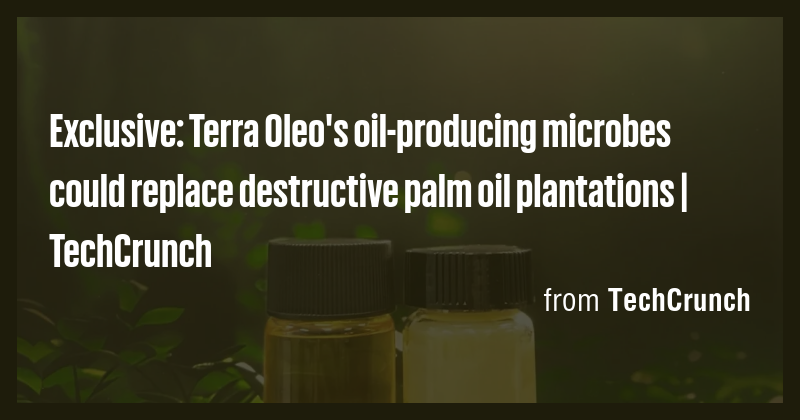 Exclusive: Terra Oleo's oil-producing microbes could replace ...