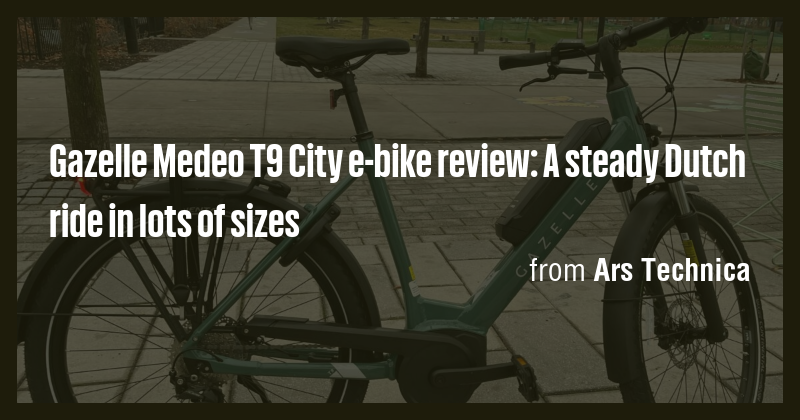 Gazelle Medeo T9 City e-bike review: A steady Dutch ride in lots of ...