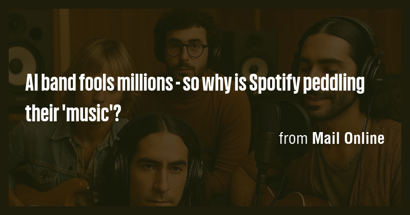 AI band fools millions - so why is Spotify peddling their 'music ...