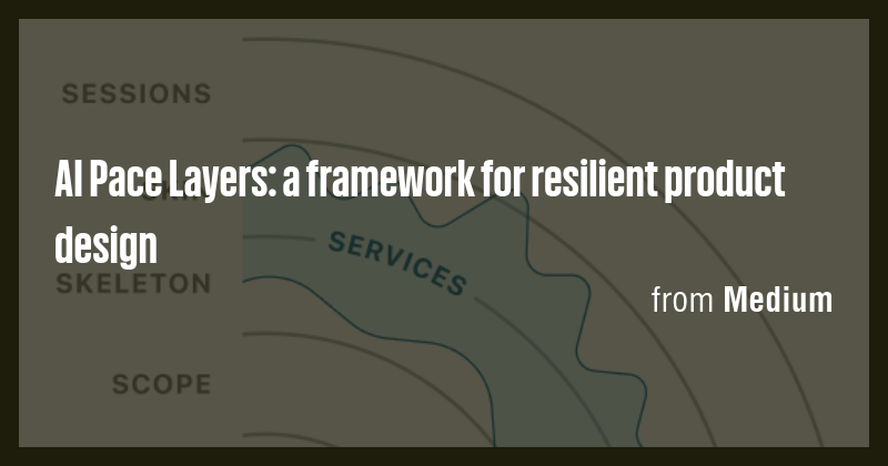 AI Pace Layers: a framework for resilient product design - Briefly