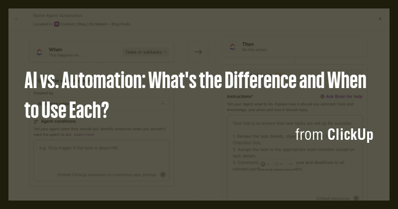 AI vs. Automation: What's the Difference and When to Use Each? - Briefly