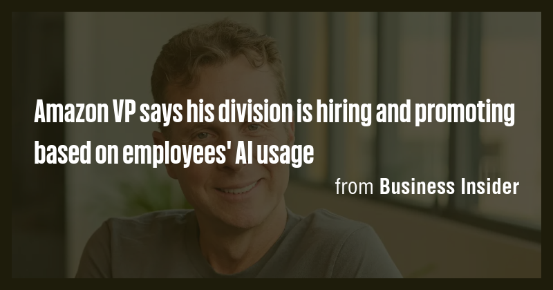 Amazon VP says his division is hiring and promoting based on employees ...