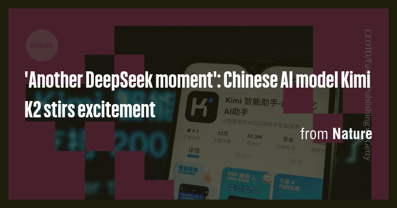 'Another DeepSeek moment': Chinese AI model Kimi K2 stirs excitement ...