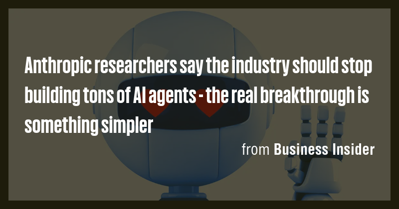 Anthropic researchers say the industry should stop building tons of AI ...