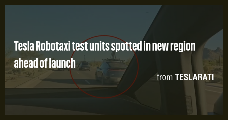 Tesla Robotaxi test units spotted in new region ahead of launch - Briefly