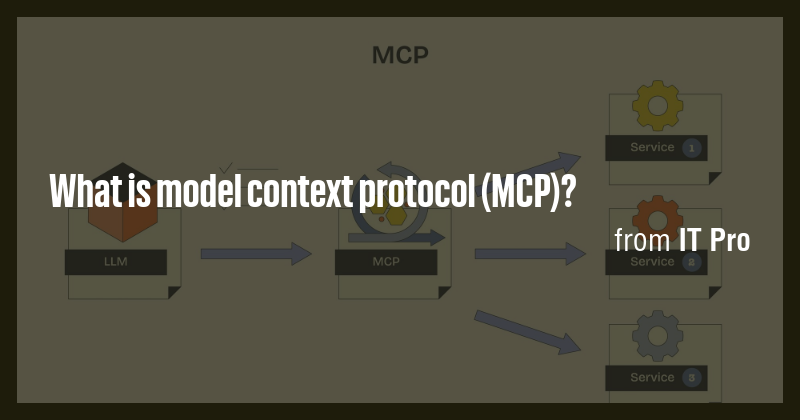 What is model context protocol (MCP)? - Briefly