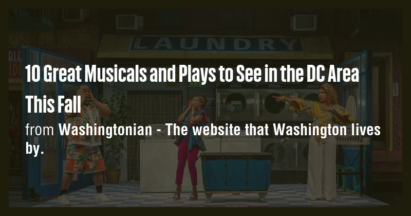 10 Great Musicals and Plays to See in the DC Area This Fall - Briefly