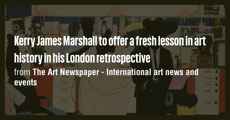Kerry James Marshall to offer a fresh lesson in art history in his ...