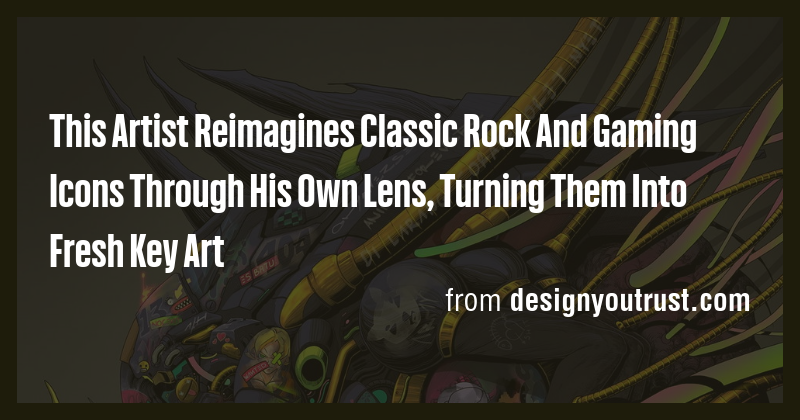 This Artist Reimagines Classic Rock And Gaming Icons Through His Own ...