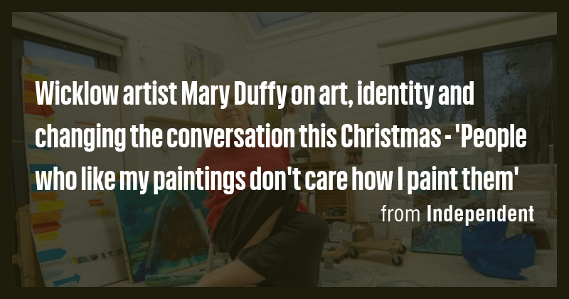 Wicklow artist Mary Duffy on art, identity and changing the ...