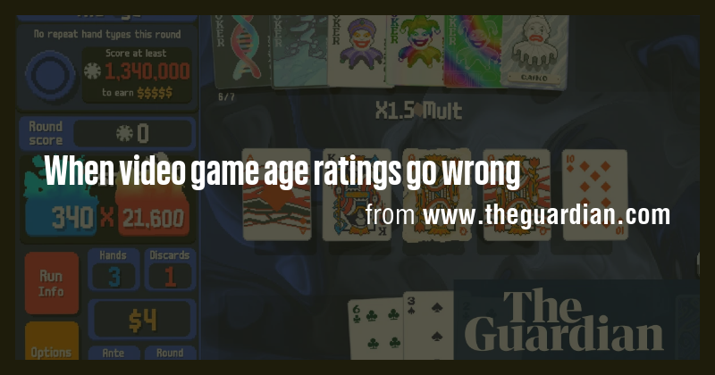 When video game age ratings go wrong - Briefly