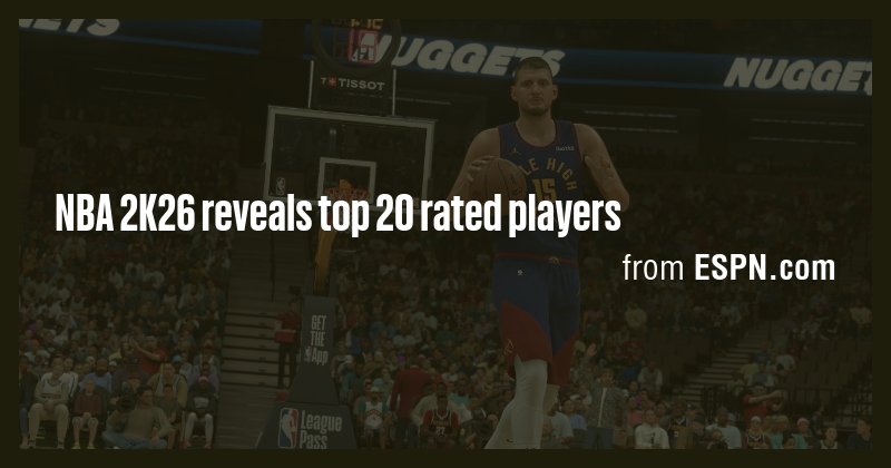 NBA 2K26 reveals top 20 rated players - Briefly