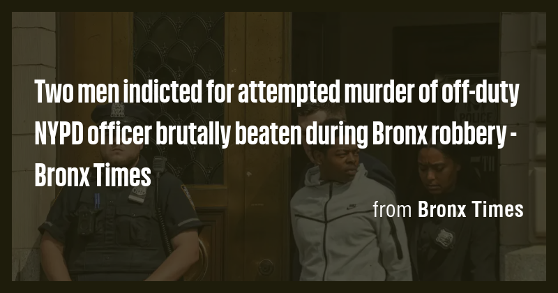 Two men indicted for attempted murder of off-duty NYPD officer brutally ...