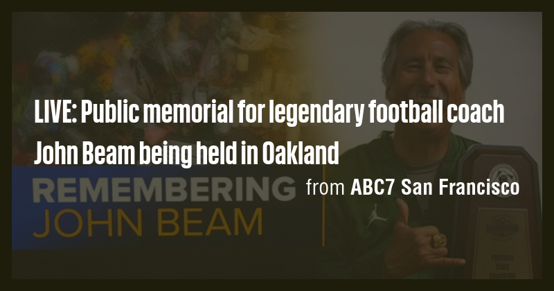 LIVE: Public memorial for legendary football coach John Beam being held ...
