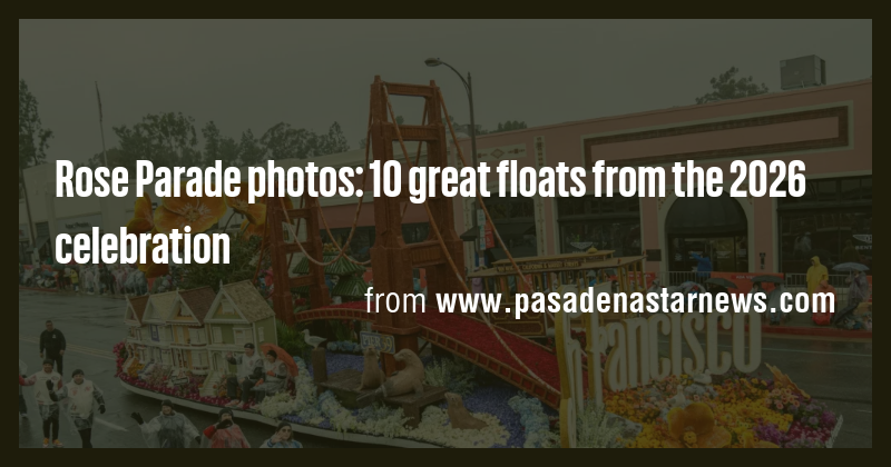 Rose Parade photos: 10 great floats from the 2026 celebration - Briefly