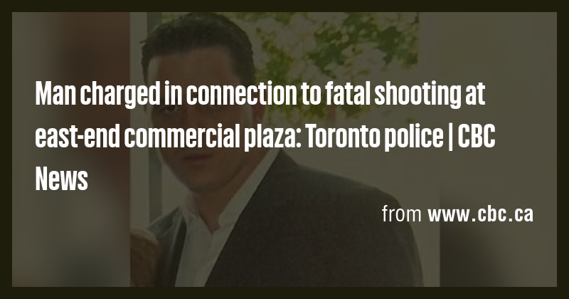 Man charged in connection to fatal shooting at east-end commercial ...