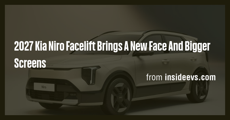 2027 Kia Niro Facelift Brings A New Face And Bigger Screens - Briefly