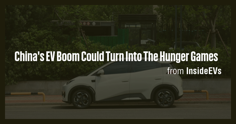 China's EV Boom Could Turn Into The Hunger Games - Briefly
