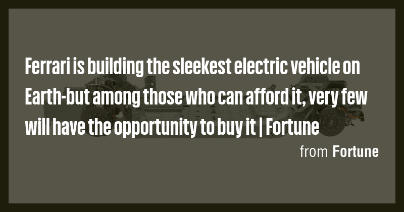 Ferrari is building the sleekest electric vehicle on Earth-but among ...