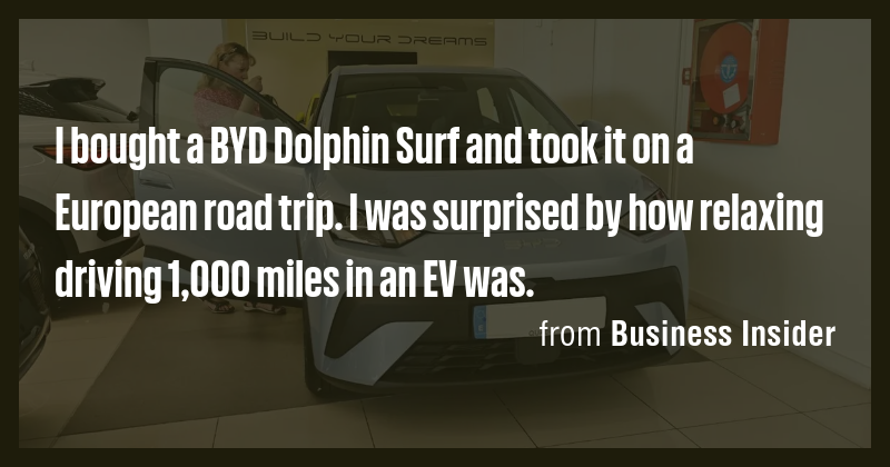 I bought a BYD Dolphin Surf and took it on a European road trip. I was ...
