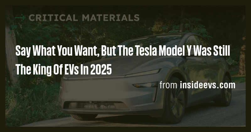 Say What You Want, But The Tesla Model Y Was Still The King Of EVs In ...