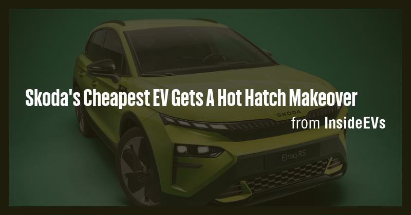 Skoda's Cheapest EV Gets A Hot Hatch Makeover - Briefly