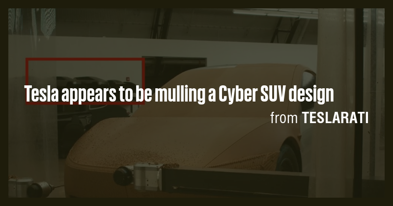 Tesla appears to be mulling a Cyber SUV design - Briefly