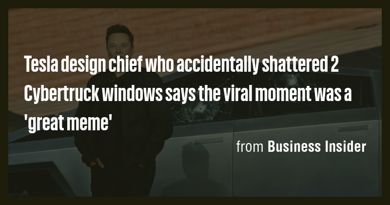 Tesla design chief who accidentally shattered 2 Cybertruck windows says ...