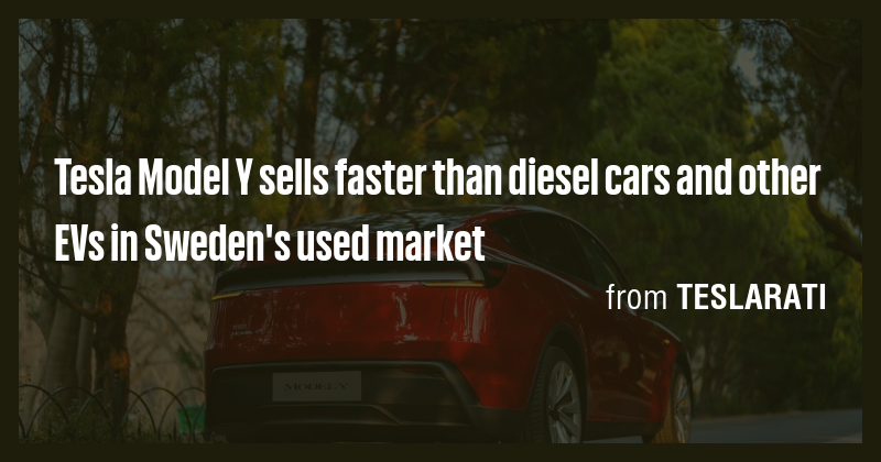 Tesla Model Y sells faster than diesel cars and other EVs in Sweden's ...