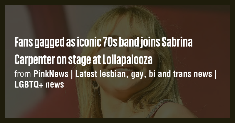 Fans gagged as iconic 70s band joins Sabrina Carpenter on stage at ...