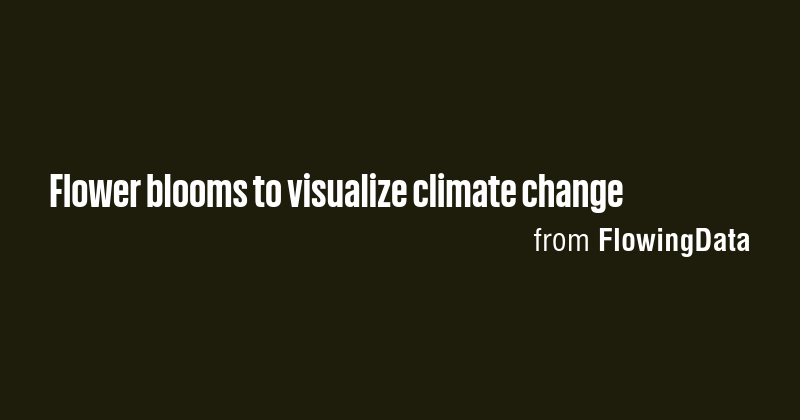 Flower blooms to visualize climate change - Briefly