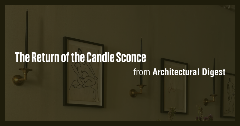 The Return of the Candle Sconce - Briefly