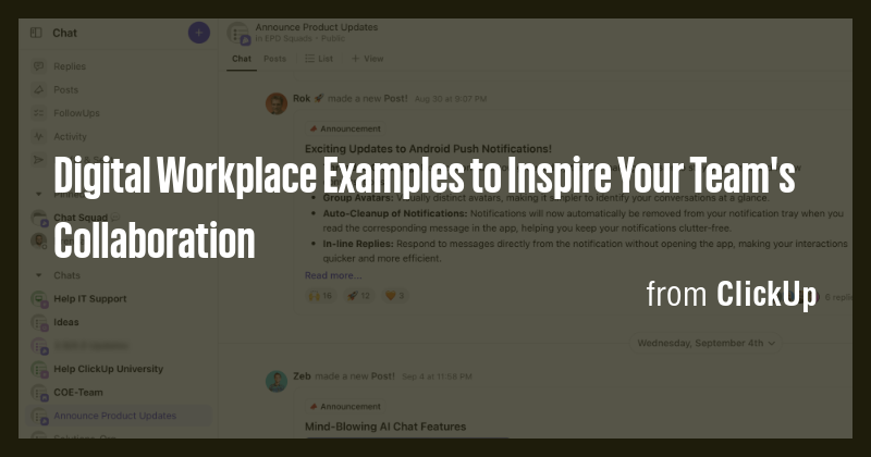 Digital Workplace Examples to Inspire Your Team's Collaboration - Briefly