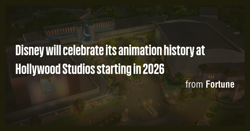 Disney will celebrate its animation history at Hollywood Studios ...