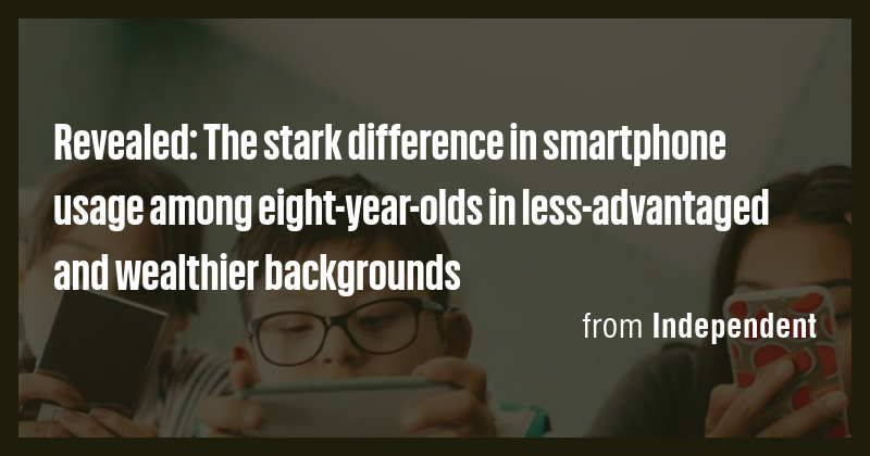 Revealed: The stark difference in smartphone usage among eight-year ...