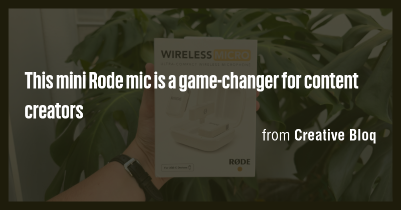 This mini Rode mic is a game-changer for content creators - Briefly