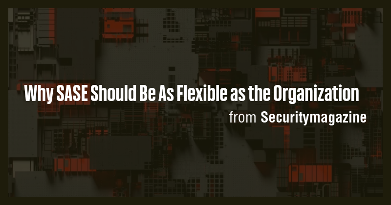 Why SASE Should Be As Flexible as the Organization - Briefly