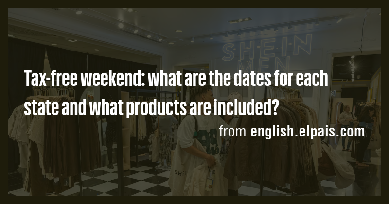 Tax-free weekend: what are the dates for each state and what products ...