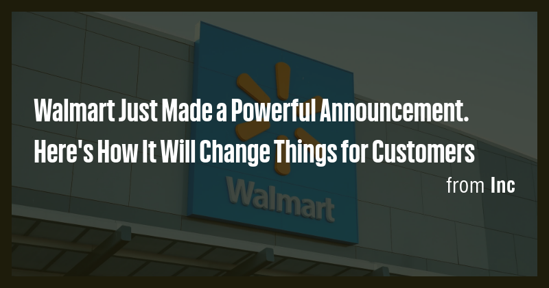 Walmart Just Made a Powerful Announcement. Here's How It Will Change ...