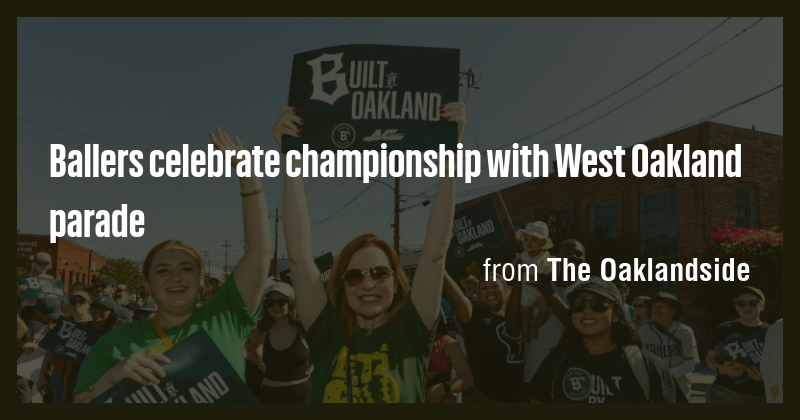 Ballers celebrate championship with West Oakland parade - Briefly