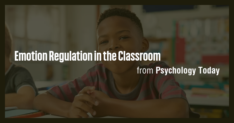 Emotion Regulation in the Classroom - Briefly