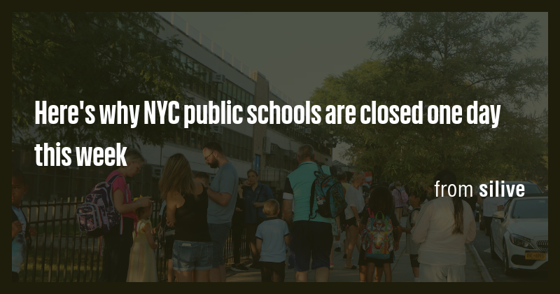 Here's why NYC public schools are closed one day this week - Briefly