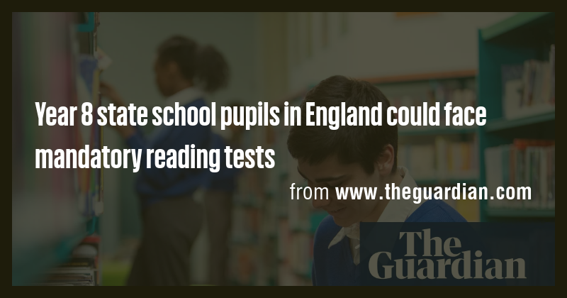 Year 8 state school pupils in England could face mandatory reading ...