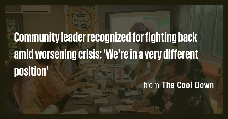 Community leader recognized for fighting back amid worsening crisis ...