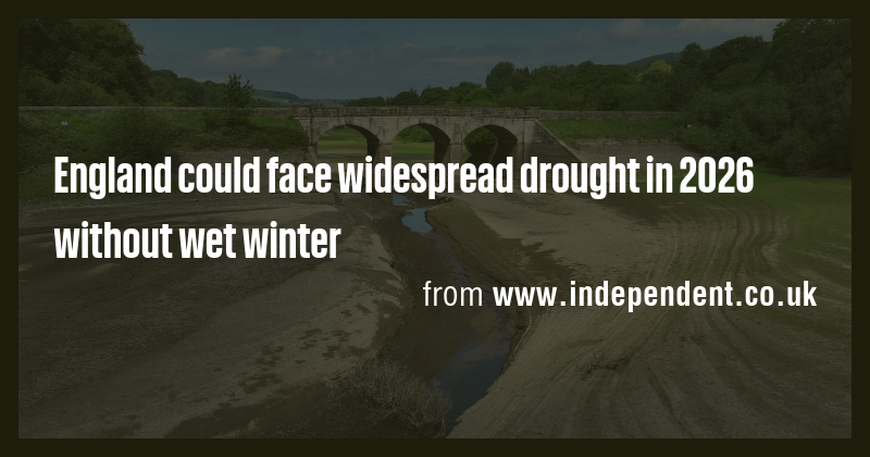England could face widespread drought in 2026 without wet winter - Briefly