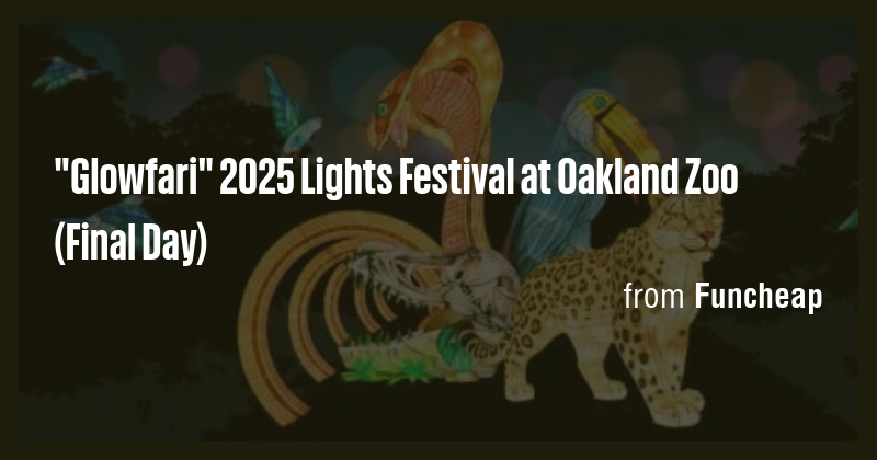 "Glowfari" 2025 Lights Festival at Oakland Zoo (Final Day) - Briefly