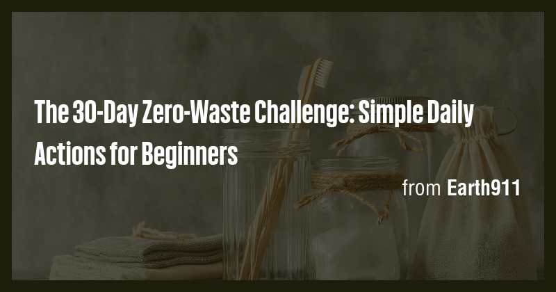 The 30-Day Zero-Waste Challenge: Simple Daily Actions for Beginners ...