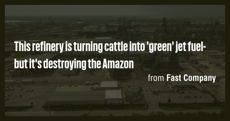 This refinery is turning cattle into 'green' jet fuel-but it's ...