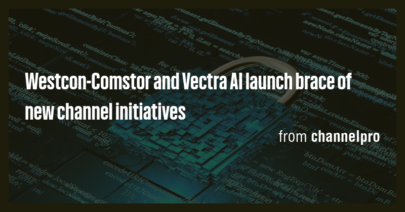 Westcon-Comstor and Vectra AI launch brace of new channel initiatives - Briefly