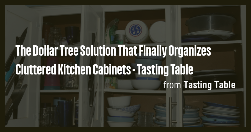 The Dollar Tree Solution That Finally Organizes Cluttered Kitchen ...